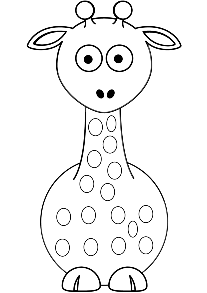 30 Free Giraffe Coloring Pages Printable