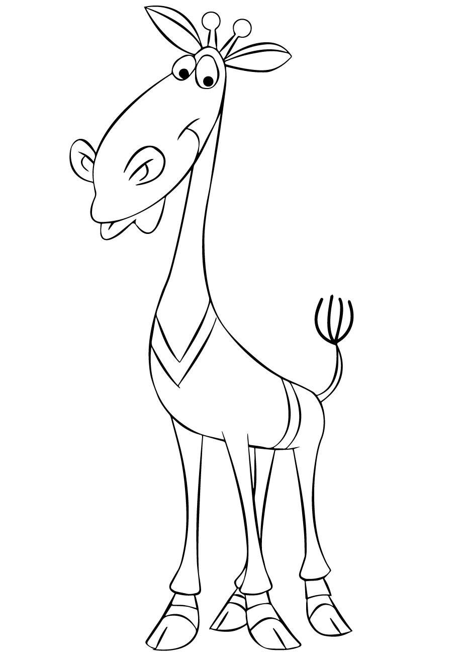 30 Free Giraffe Coloring Pages Printable