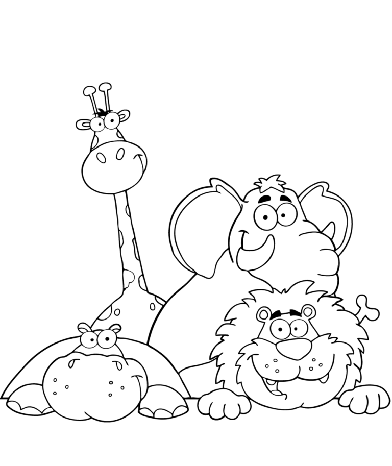 30 Free Giraffe Coloring Pages Printable
