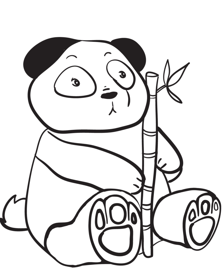 30 Free Panda Coloring Pages Printable