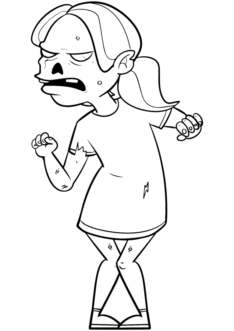 30 Free Zombie Coloring Pages Printable – ScribbleFun