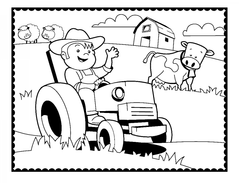 30 Free Farm Coloring Pages Printable