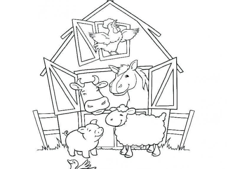 30 Free Farm Coloring Pages Printable