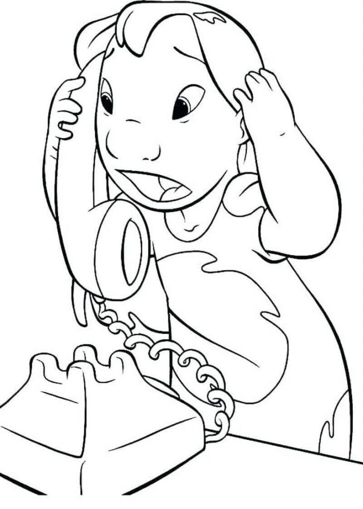 30 Free Lilo And Stitch Coloring Pages Printable