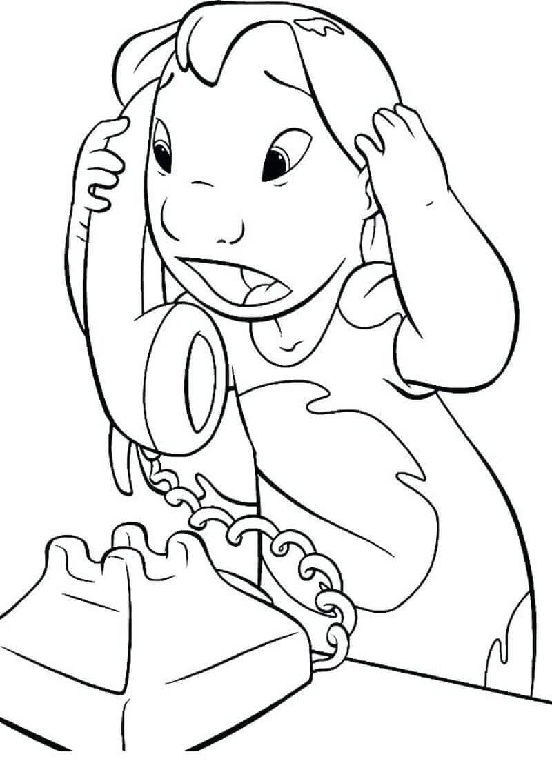 30 Free Lilo And Stitch Coloring Pages Printable