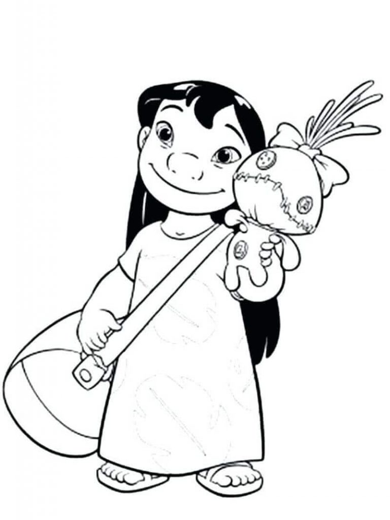 30 Free Lilo And Stitch Coloring Pages Printable