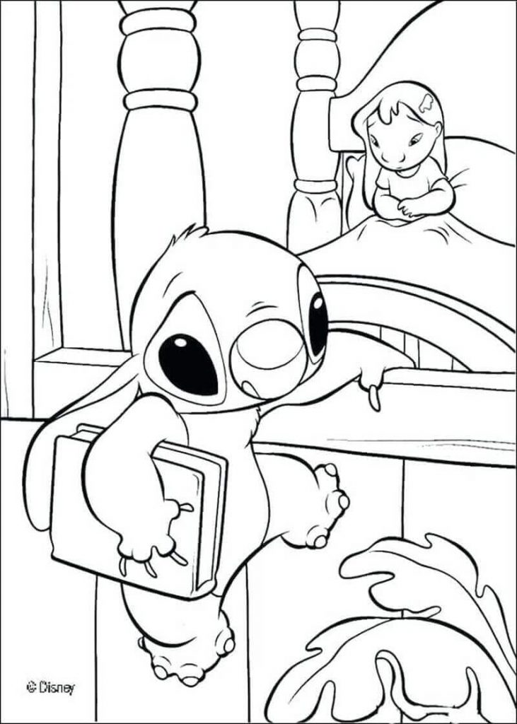 30 Free Lilo And Stitch Coloring Pages Printable