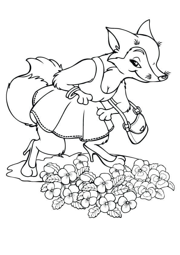 35 Free Fox Coloring Pages Printable