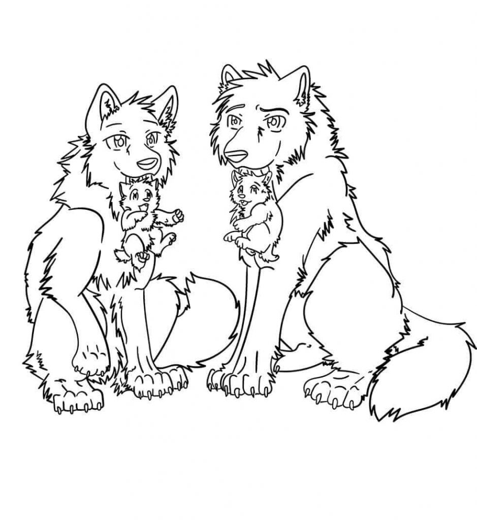 25 Free Wolf Coloring Pages Printable