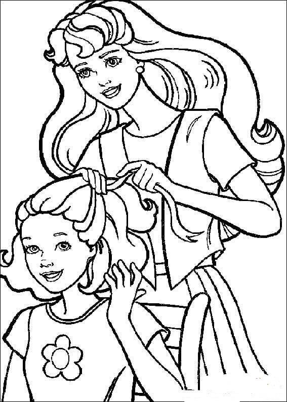 40 Free Barbie Coloring Pages Printable