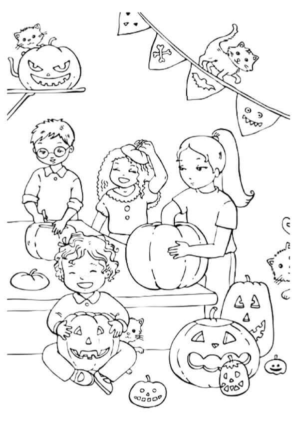 30 Free Pumpkin Patch Coloring Pages Printable