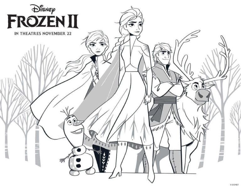 10 Free Printable Frozen 2 Coloring Pages