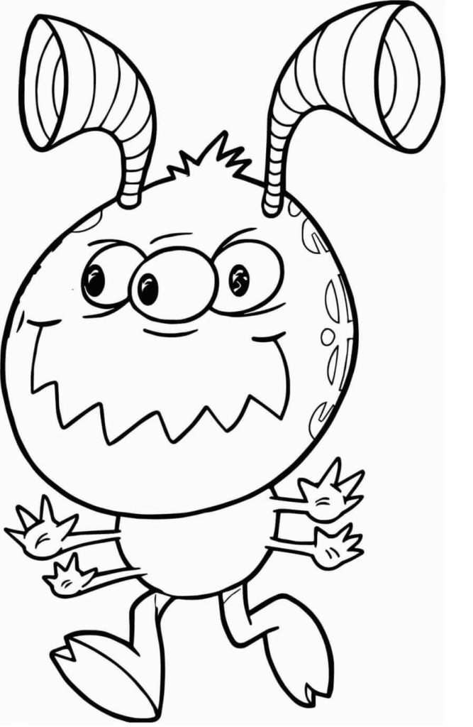 25 Free Monster Coloring Pages Printable