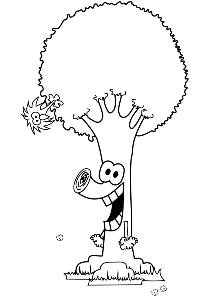 35 Free Tree Coloring Pages Printable