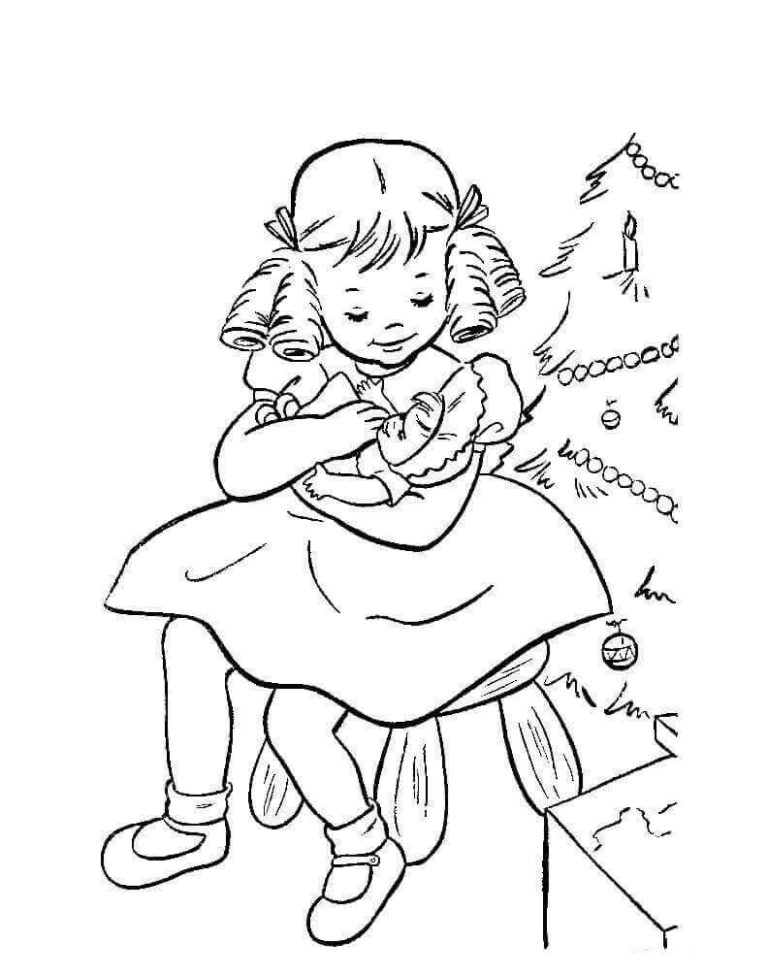 30 Free Christmas Gift Coloring Pages Printable