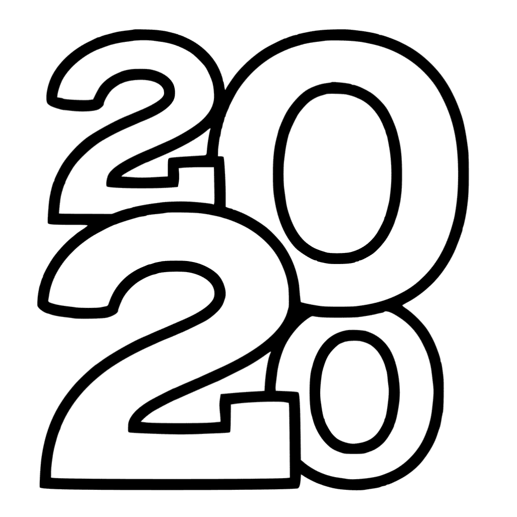 22 Free New Year 2020 Coloring Pages Printable