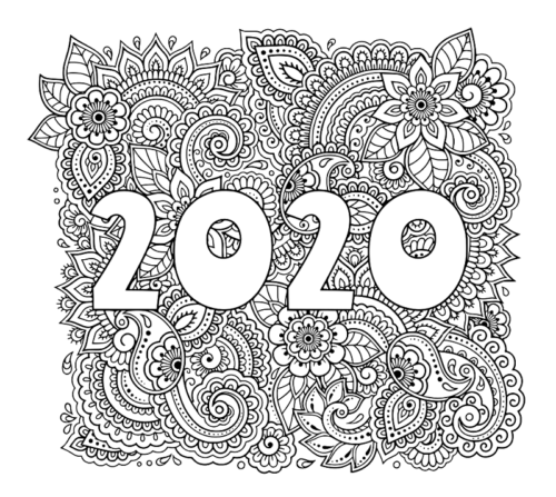 22 Free New Year 2020 Coloring Pages Printable