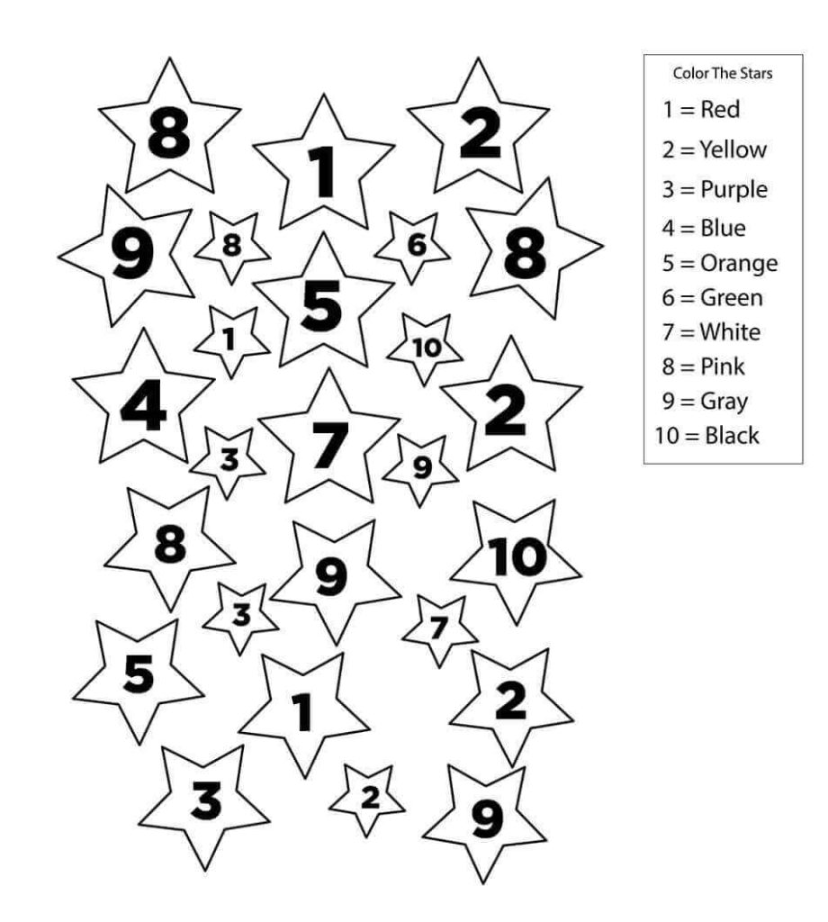 30 Free Star Coloring Pages Printable