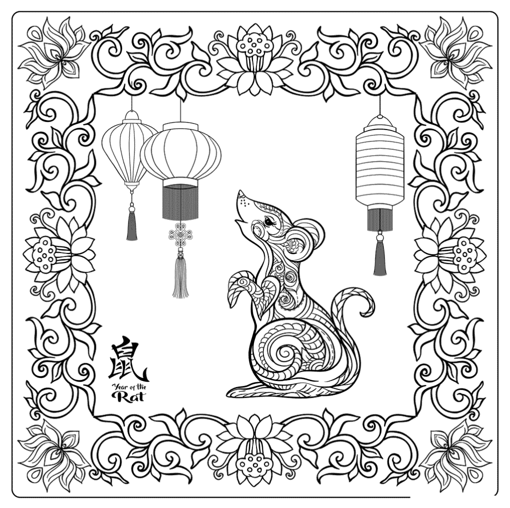 22 Free New Year 2020 Coloring Pages Printable – ScribbleFun