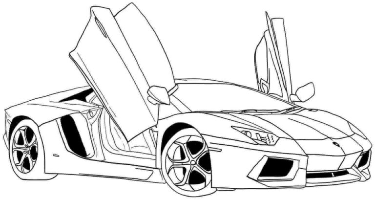 35 Free Car Coloring Pages Printable