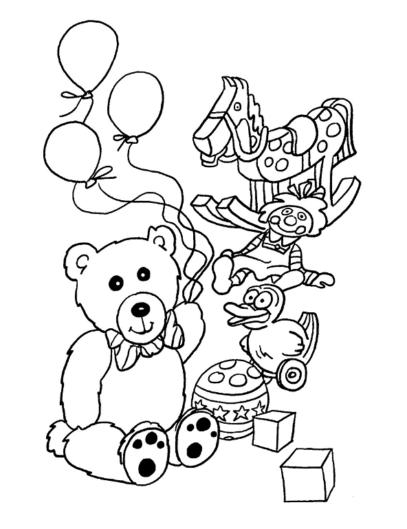 35 Free Teddy Bear Coloring Pages Printable