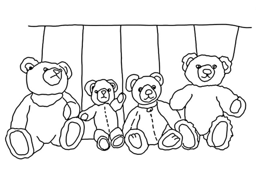35 Free Teddy Bear Coloring Pages Printable