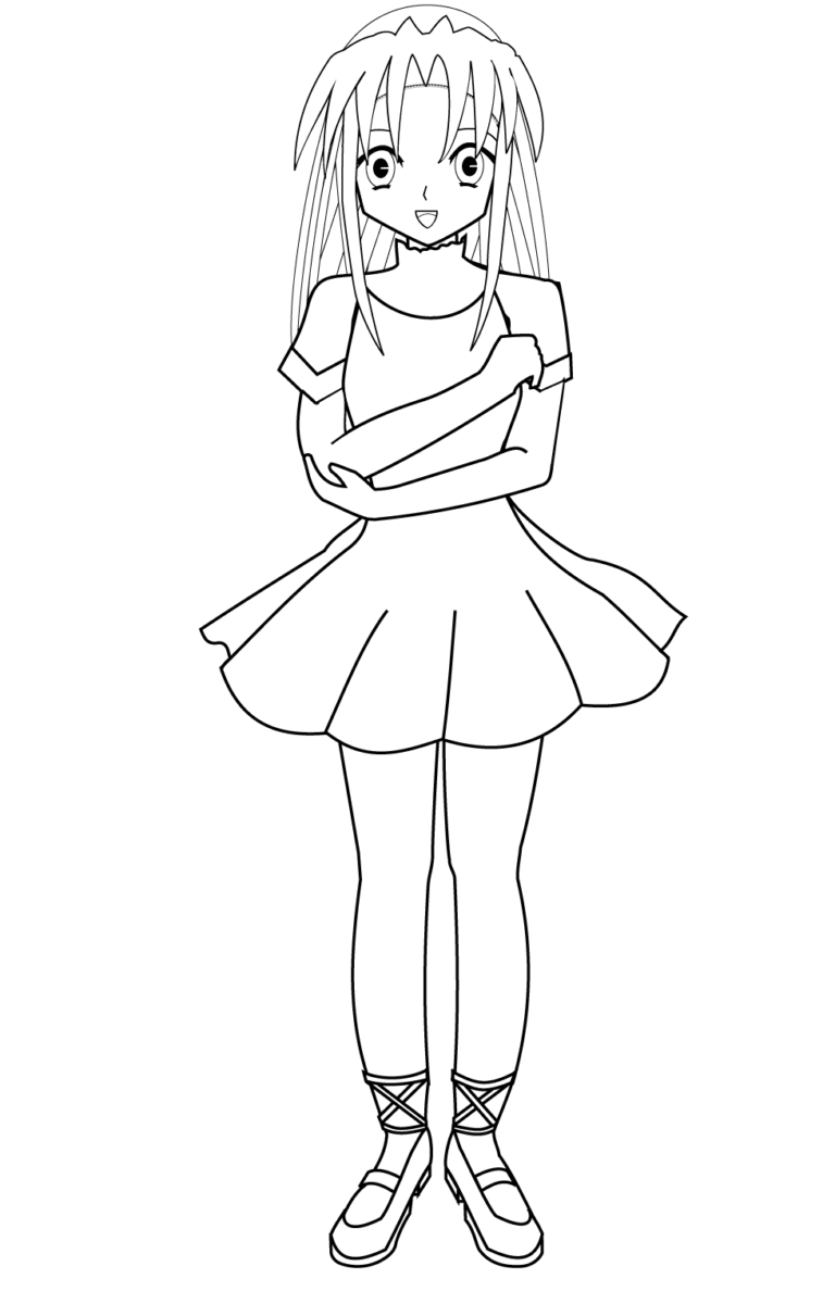 34 Free Anime Coloring Pages Printable