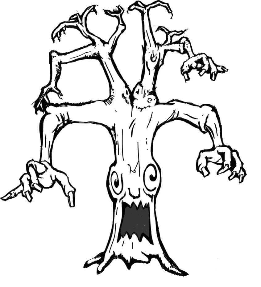 32 Free Scary Halloween Coloring Pages Printable