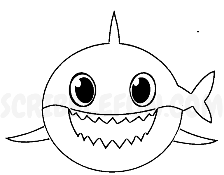 17 Free Baby Shark Coloring Pages Printable