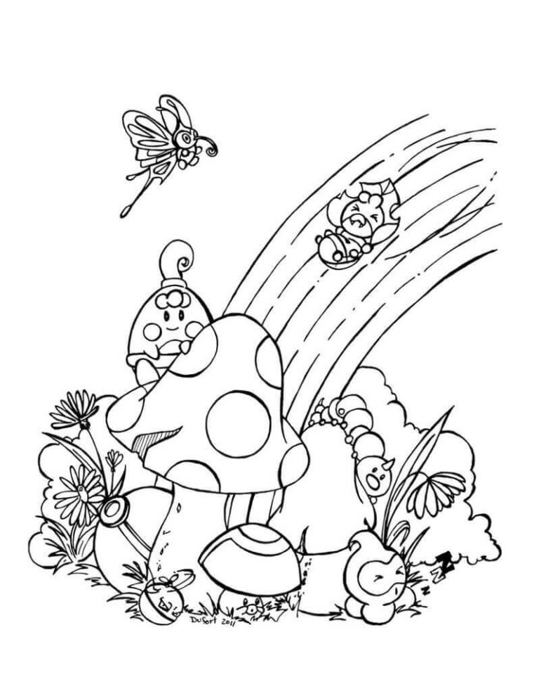 31 Free Rainbow Coloring Pages Printable
