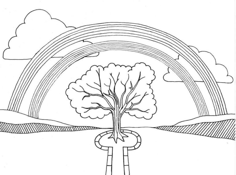 31 Free Rainbow Coloring Pages Printable – ScribbleFun