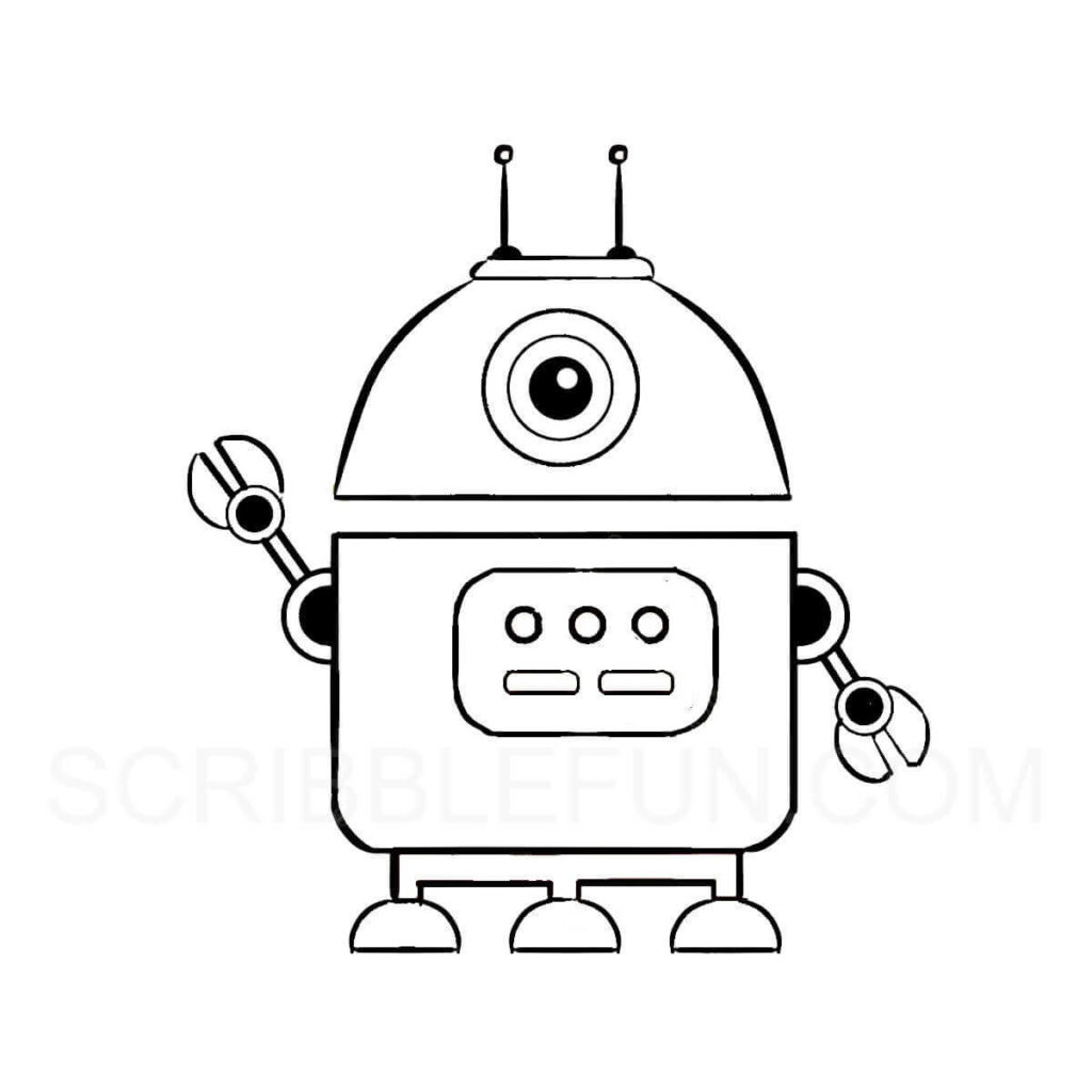 36 Free Robot Coloring Pages Printable