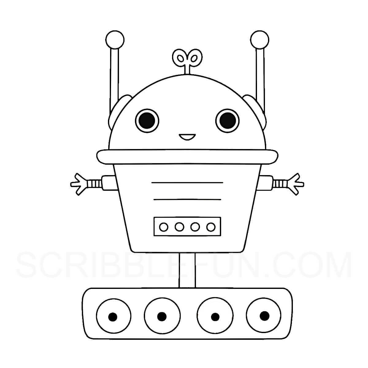 36 Free Robot Coloring Pages Printable