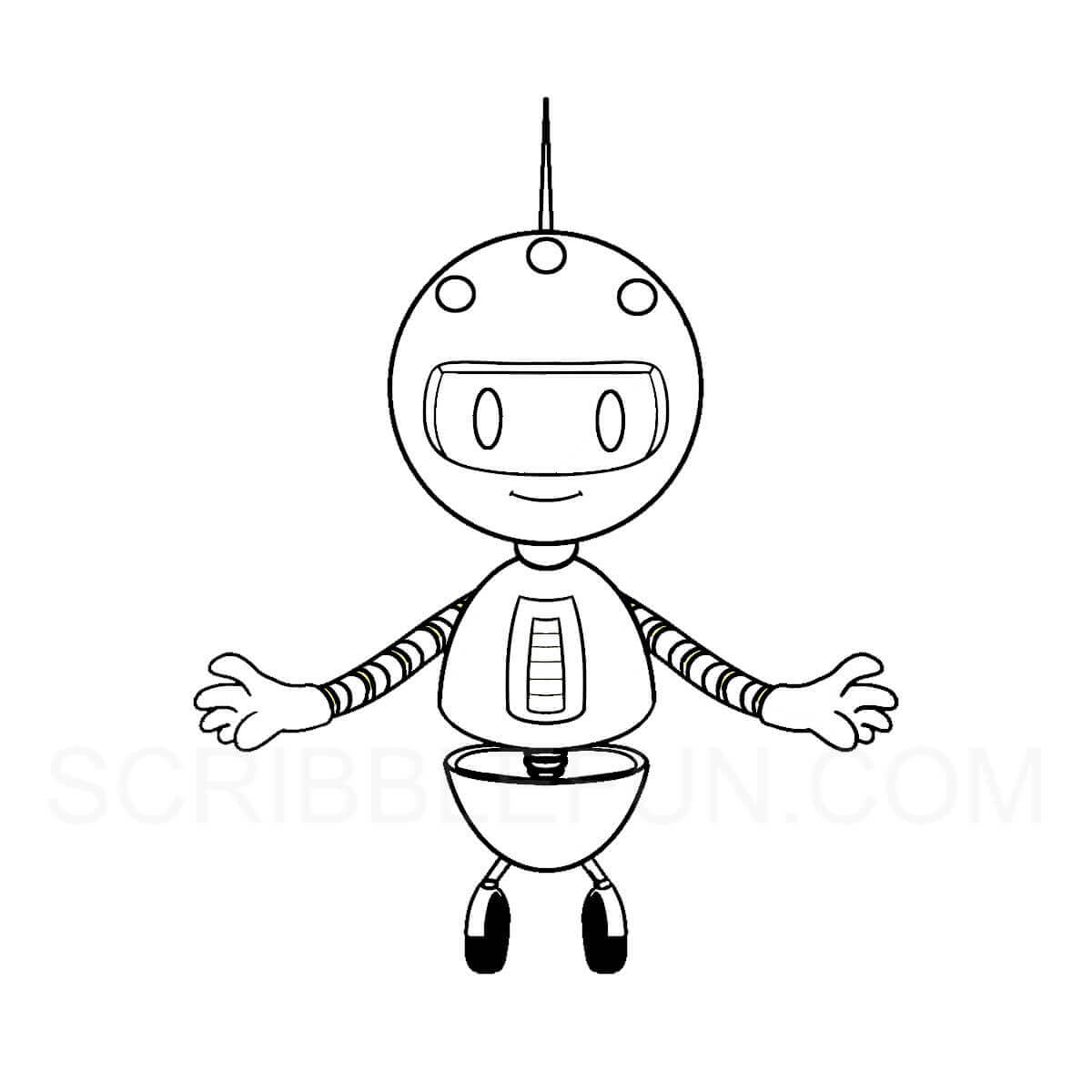 36 Free Robot Coloring Pages Printable