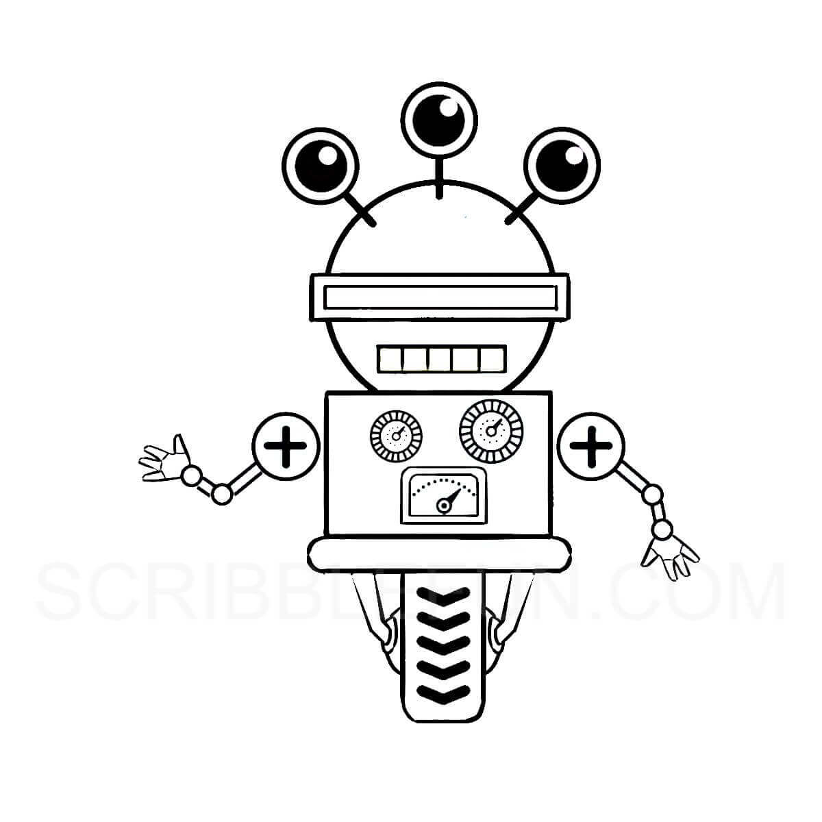36 Free Robot Coloring Pages Printable