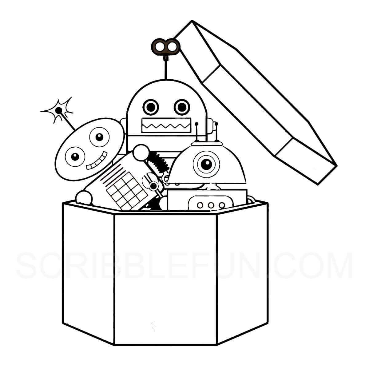 36 Free Robot Coloring Pages Printable