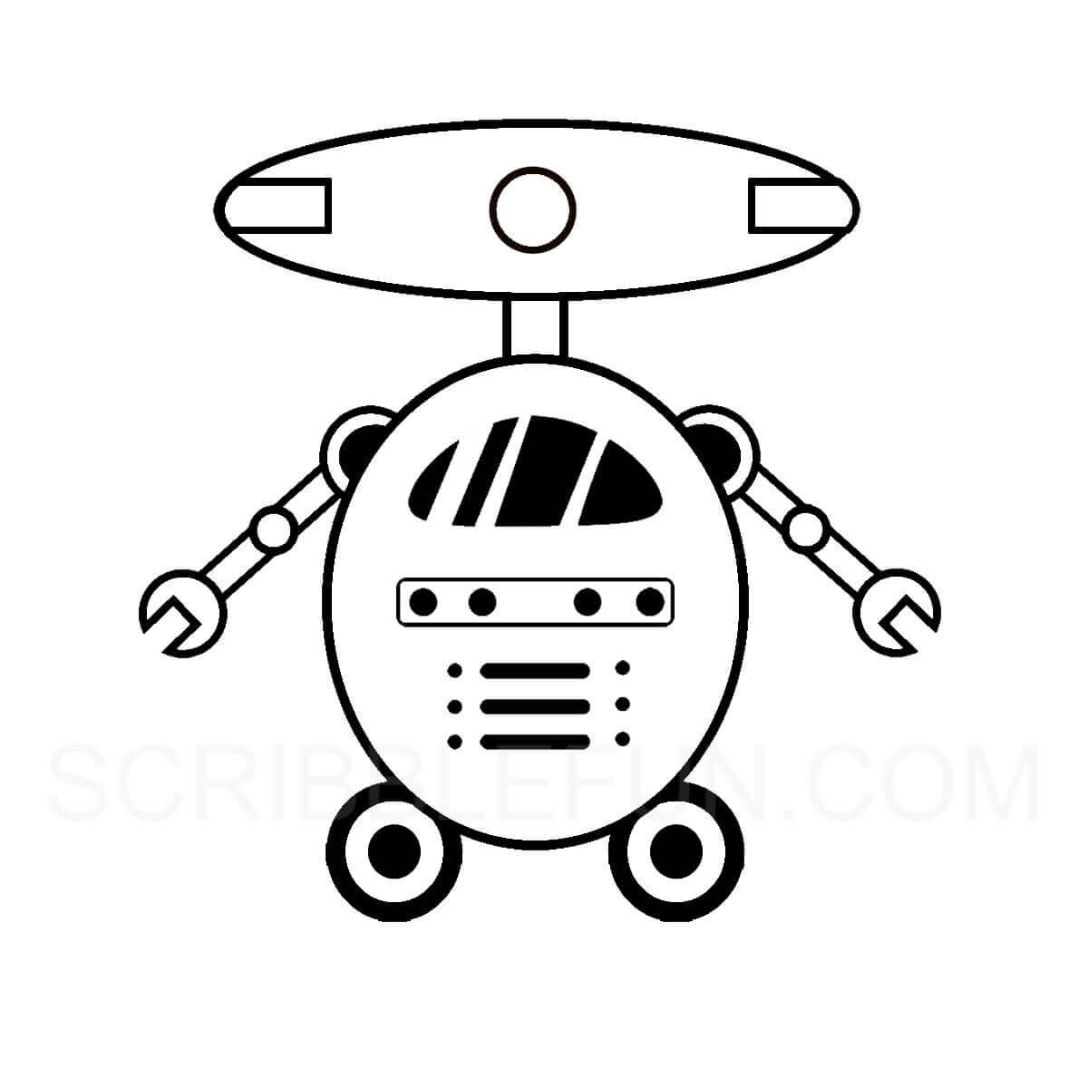 36 Free Robot Coloring Pages Printable