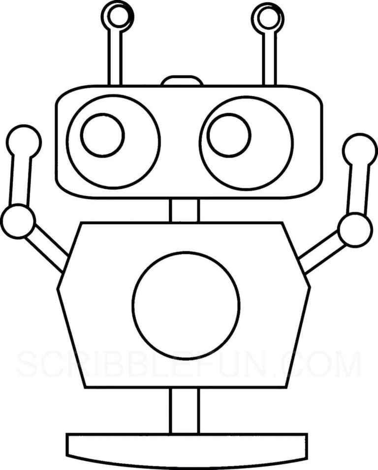 36 Free Robot Coloring Pages Printable