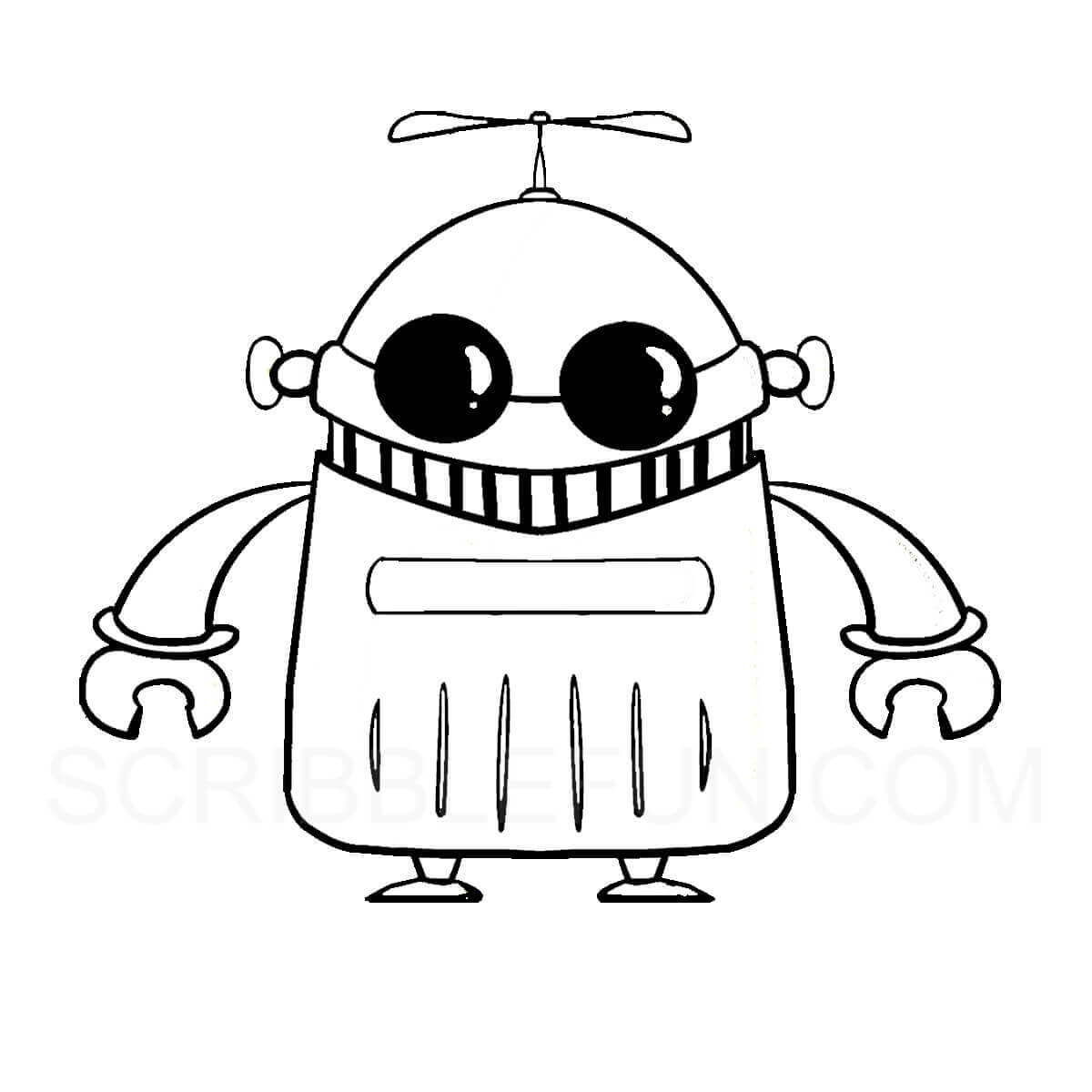 36 Free Robot Coloring Pages Printable