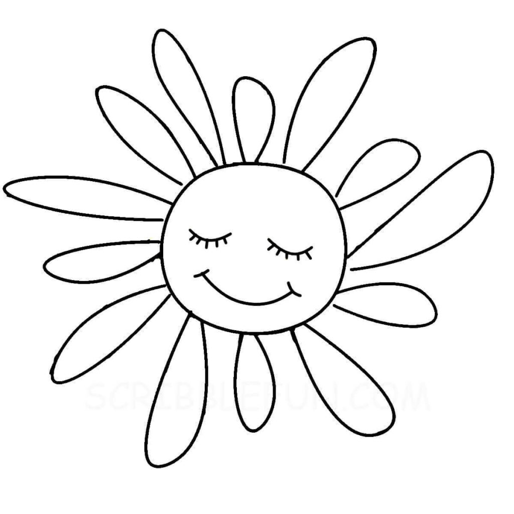 32 Free Sun Coloring Pages Printable