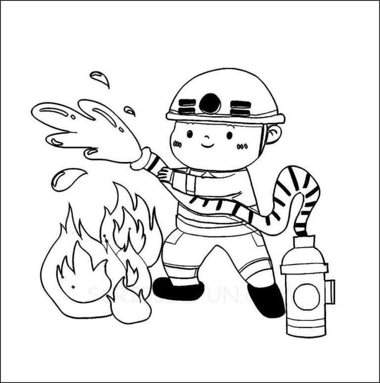 20 Free Community Helpers Coloring Pages Printable