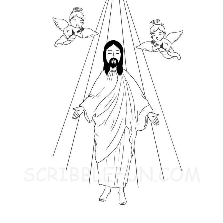 30 Free Jesus Christ Coloring Pages Printable