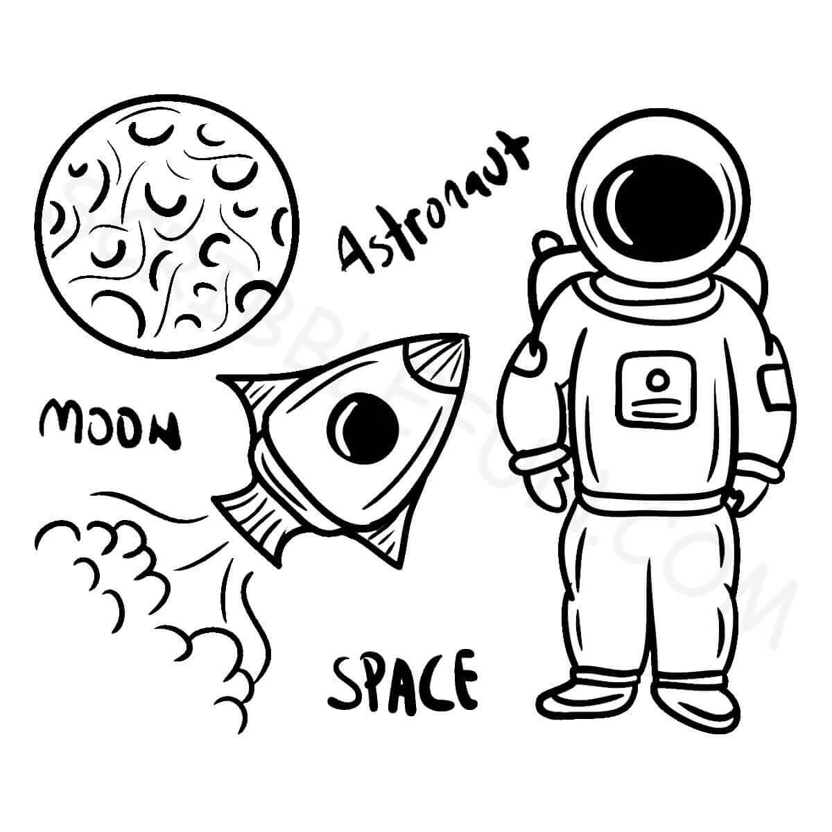 32 Free Astronaut Coloring Pages Printable