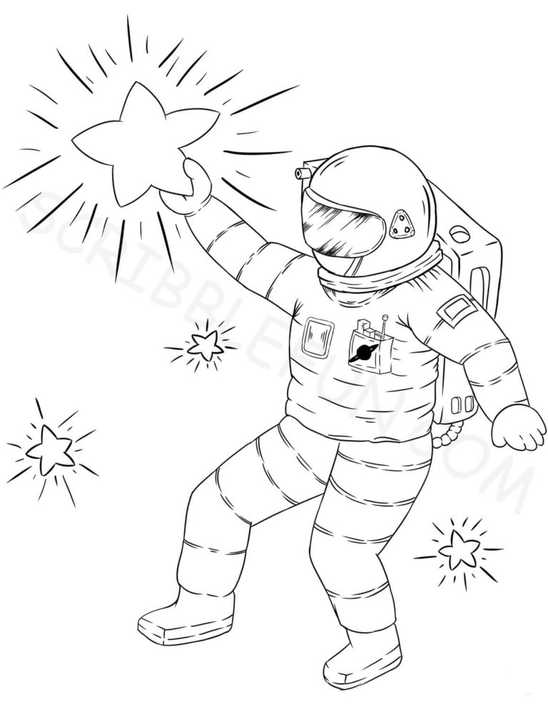 32 Free Astronaut Coloring Pages Printable