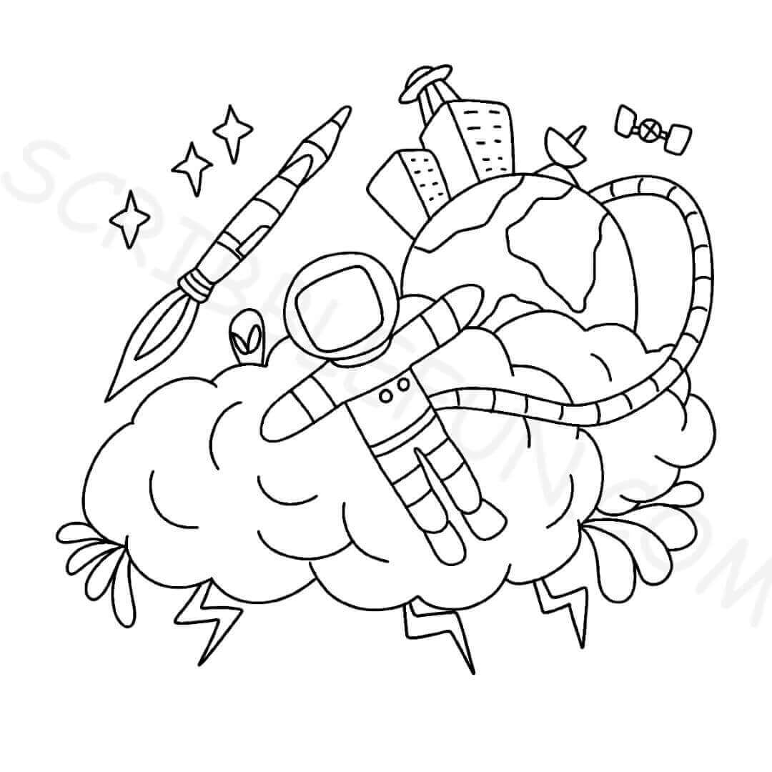 32 Free Astronaut Coloring Pages Printable
