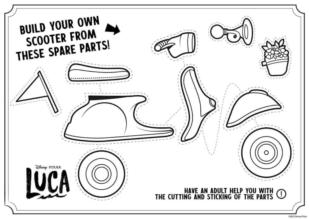 Free Luca Coloring Pages Printable