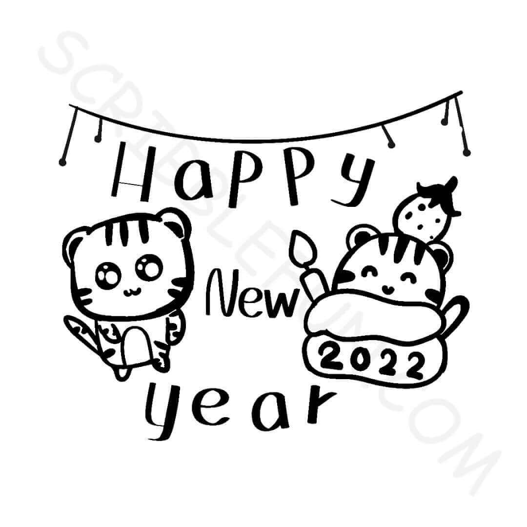 Free Printable Chinese New Year 2022 Coloring Pages
