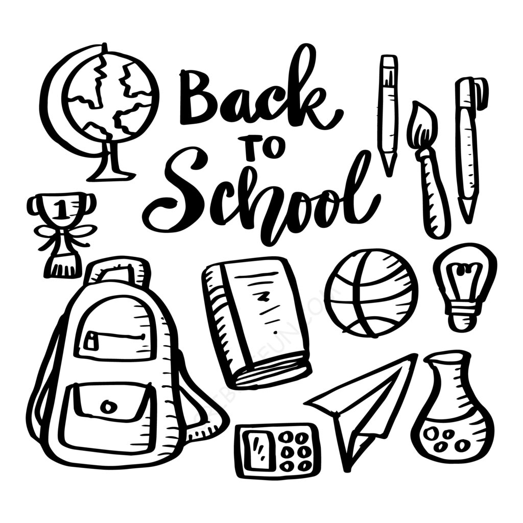 25 Free Printable First Day Of School Coloring Pages